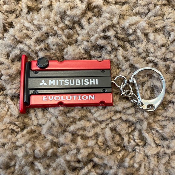 Accessories | Mitsubishi Evolution Red Key Chain | Poshmark